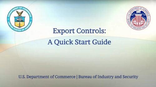Export Controls Quick Start